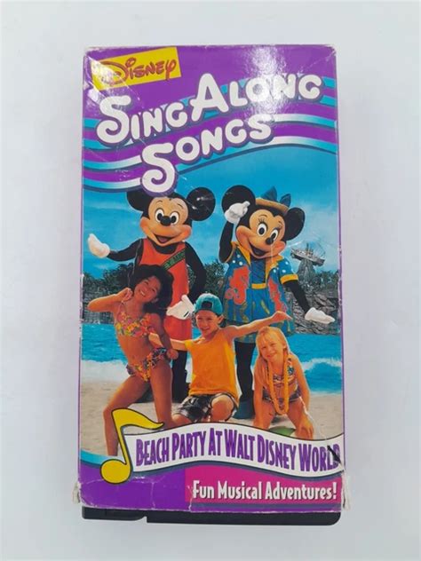 Disney Sing Along Songs Beach Party At Walt Disney World Vhs Eur 668
