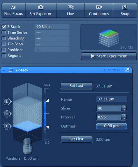 Microscope Settings For Z Stack Acquisition Download Scientific Diagram