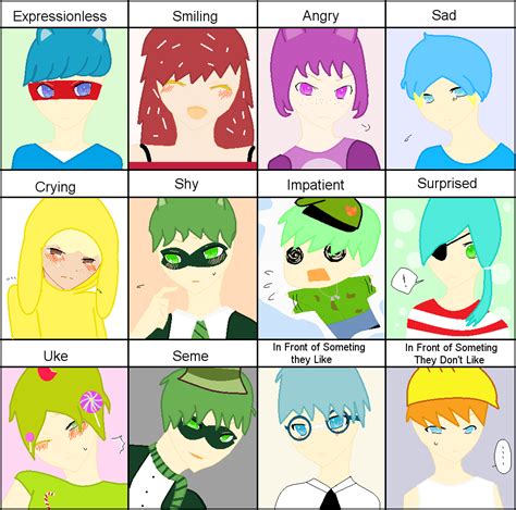 Expression Meme 01 [base Version] By Lio San On Deviantart