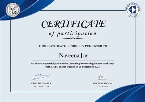 Naveena Joy On Linkedin Networking Ciscopackettracer Csi