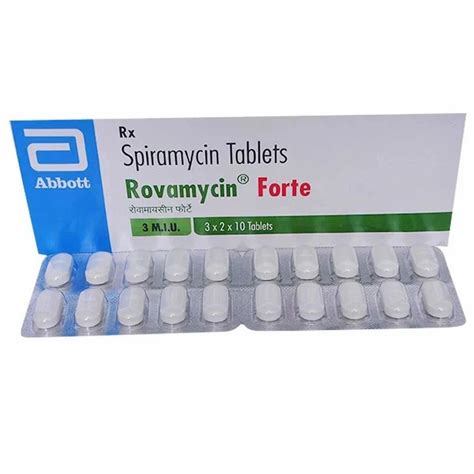 3 Miu Rovamycin Forte Spiramycin Tablet At ₹ 949strip Pharmaceutical