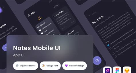 Notes App Ui Ux And Ui Kits Ft Folder And Notes Envato