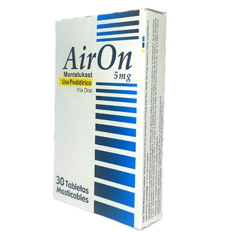 Montelukast Airon Pediatrico 4mg 30 Tabletas Masticables Oftalmi None
