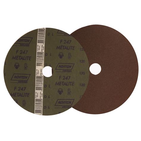 Caixa Com 100 Disco De Lixa Fibra Metalite F247 Grão 120 180 X 22 Mm