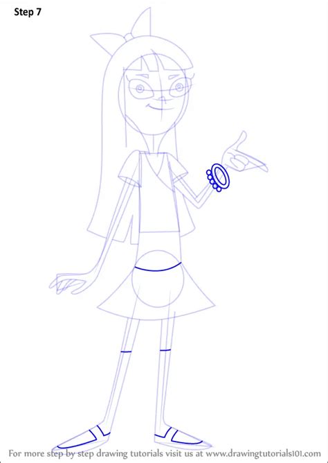 How To Draw Stacy Hirano From Phineas And Ferb Phineas And Ferb Step By Step