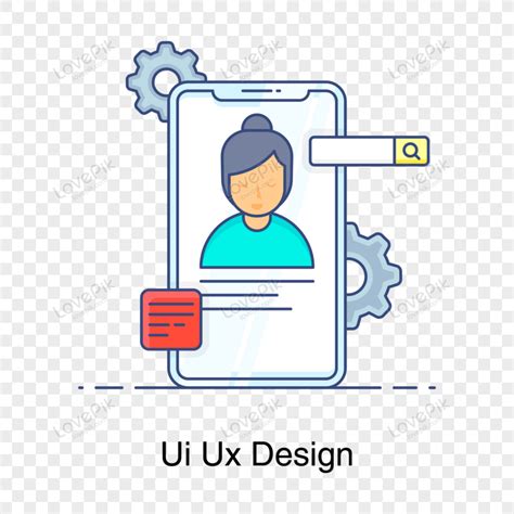 Ui Ux 디자인 아이콘의 플랫 벡터 스타일 Png 일러스트 무료 다운로드 Lovepik
