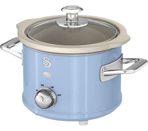 Buy Swan Retro Sf17011 Slow Cooker Blue Free Delivery Currys