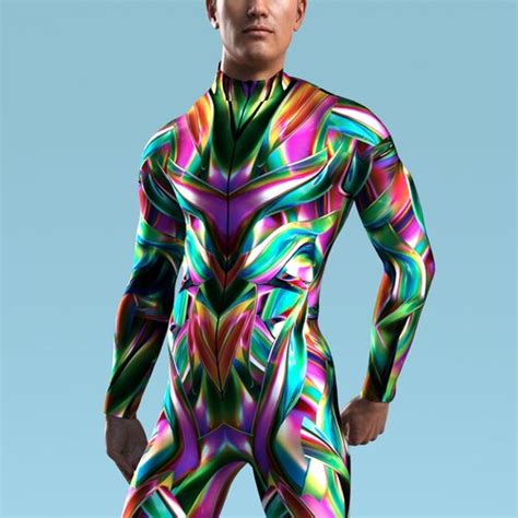 Male Bodysuit Rave Bodysuit Men Festival Male Costume Male Etsy