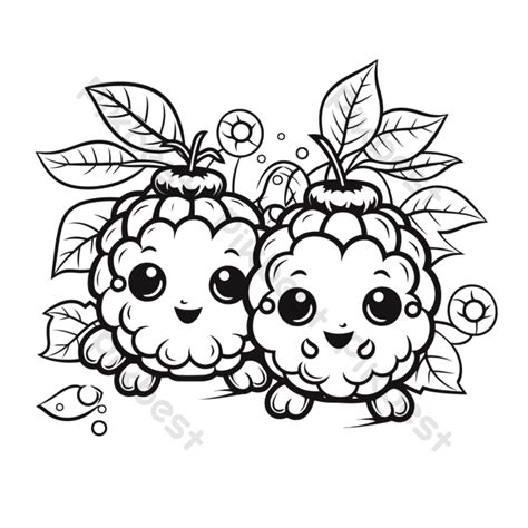 Acorn Set Of Cute Shopkins Cartoons Coloring Pages With Leaves And
