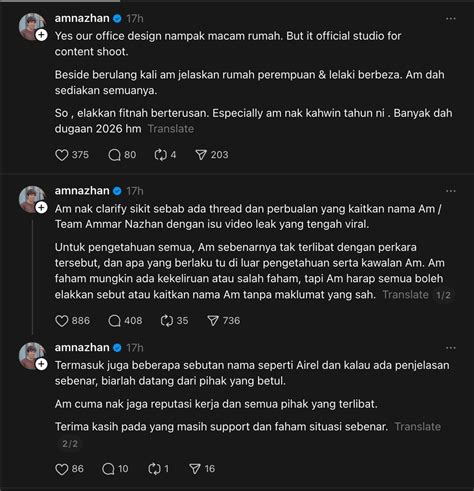 Isu Video Luch Tular Ammar Nazhan Tampil Beri Penjelasan “am Nak