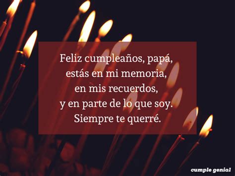 Feliz Cumpleaños Papá Estás En Mi Memoria Cumple Genial