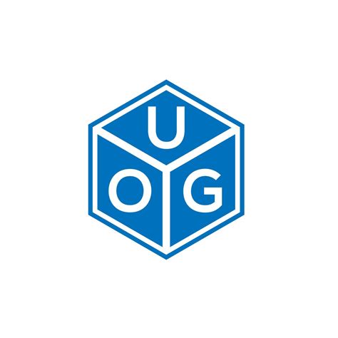Uog Letter Logo Design On Black Background Uog Creative Initials
