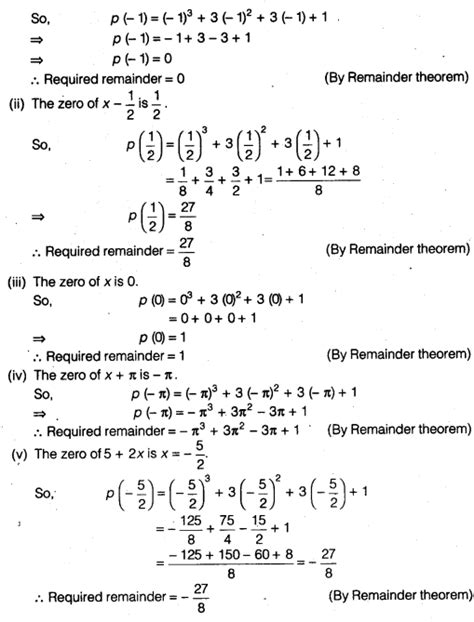 NCERT Solutions For Class 9 Maths Chapter 2 Polynomials Ex 2 3