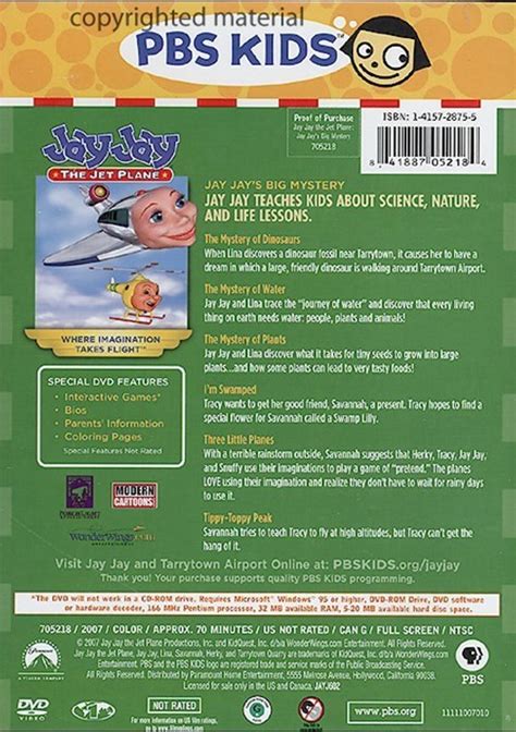 Jay Jay The Jet Plane Jay Jays Big Mystery Dvd 2007 Dvd Empire