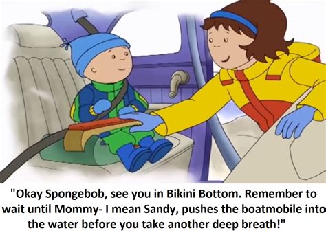 At First Caillou Thought Mommy Was Upset With Him He Was Relieved