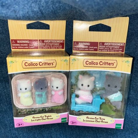 Calico Critters Small Pets Calico Critters Persian Cat Triplets And