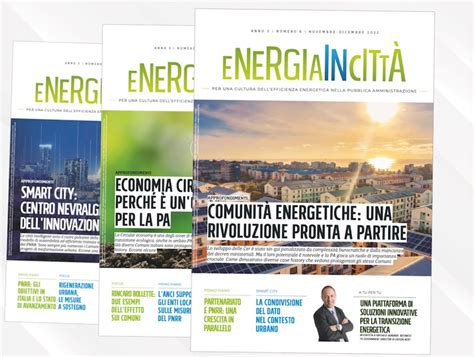 Energia in Città disponibile il numero di novembre dicembre 2022