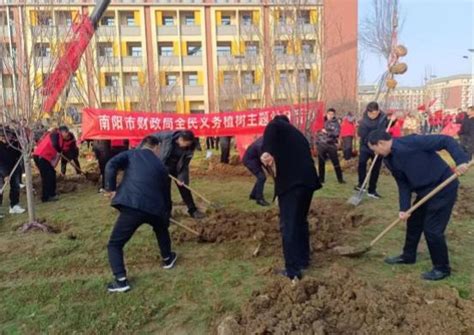 南阳市财政局组织开展全民义务植树主题党日活动南阳财政南阳市财政局
