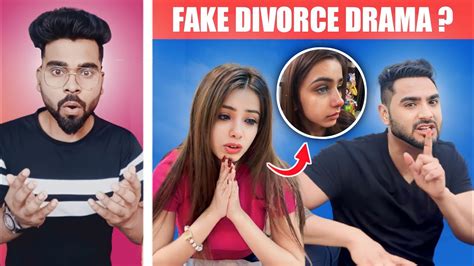 Fake Divorce Drama Ft Paras Thakral And Sneha Sachdeva 😱 Youtube
