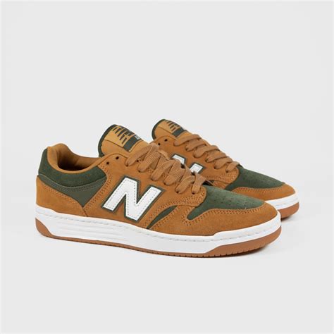 New Balance Numeric 480 Shoes Tan Green Welcome Skate Store