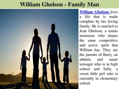 Ppt William Gholson Sales Professional Powerpoint Presentation