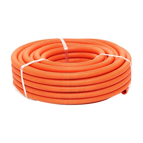 25mm Orange Heavy Duty Corrugated Conduit Pvc U Material High