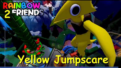 Rainbow Friends 2 Yellow Jumpscare Roblox Game Youtube