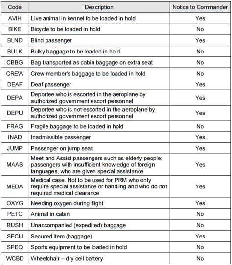 Passenger Handling And Passenger And Baggage Handling Codes Aviation Lessons