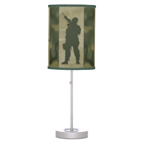 Army Military Men In Camouflage Table Lamp