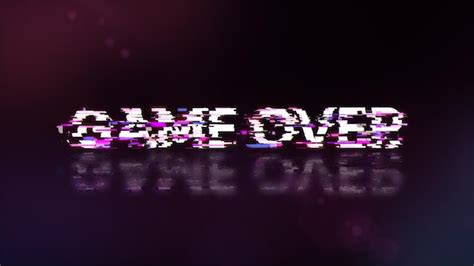 Premium Photo 3d Rendering Game Over Text With Screen Effects Of