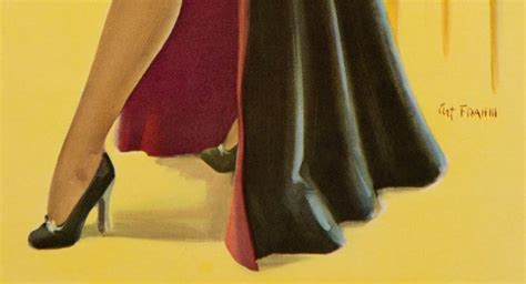 Vintage 1940s Pin Up Poster By Art Frahm Gossip Girl Is The Etsy