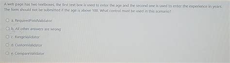 solved a web page has two textboxes the first text box is