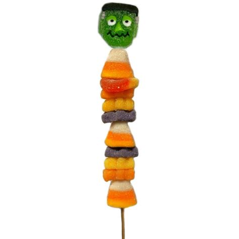 Frankenstein Gummy Candy Skewer Tangy Multi Coloured 70 G Candy For