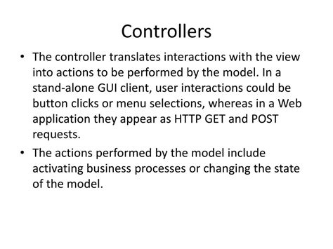 Ppt Model View Controller Mvc Architecture Powerpoint Presentation