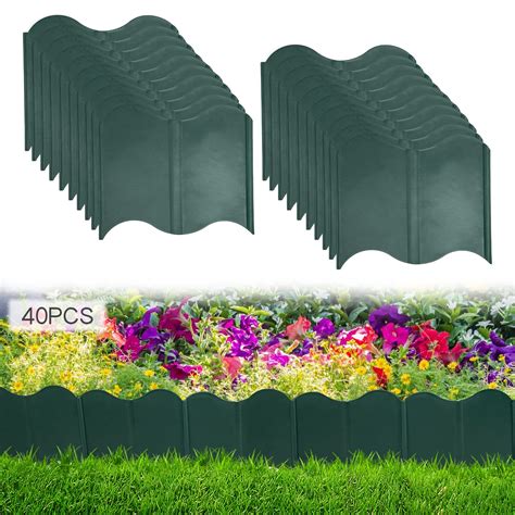 Buy 40pcs Garden Landscape Edging Border Interlocking Landscaping