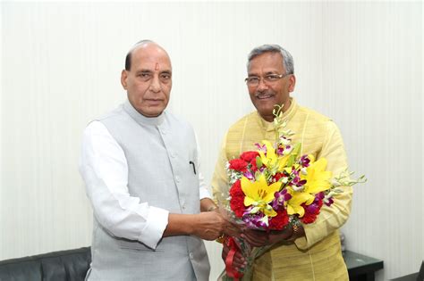 The Chief Minister Of Uttarakhand Shri Trivendra Singh Rawat Calling On The Union Home Minister