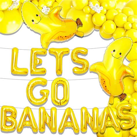 Lets Go Bananas Balloons Lets Go Bananas Birthday