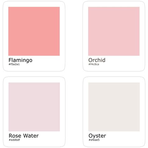 Pink Aesthetic Color Palette Color Swatch Sticker Color Palette Pink