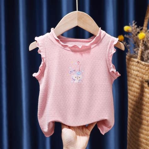 พร้อมส่ง 1 8ขวบเด็กสาวซอฟท์บางท็อปส์เด็กสาวเด็กเสื้อผ้าฤดูร้อนใหม่สาวการ์ตูนเสื้อยืดเสื้อยืด