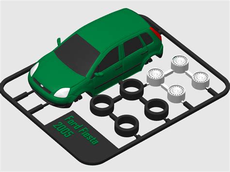 Ford Fiesta 2005 Kit Card By Jerryie Download Free Stl Model