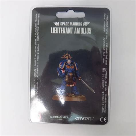 Warhammer 40k Lieutenant Amulius Space Marines New Unassembled Bnib