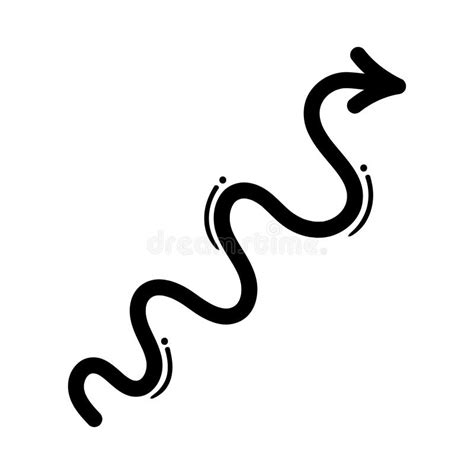 Abstract Lined Arrow Wavy Artistic Freeform Design Stock Illustration Illustration Of Wave