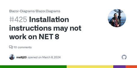 installation instructions may not work on net 8 · issue 425 · blazor