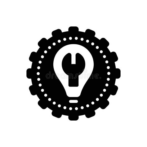Black Solid Icon For Practical Functional And Theory Stock