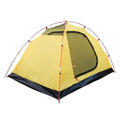 Tramp Lite палатка с большим тамбуром Camp 2 (песочный)