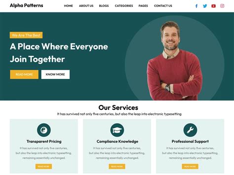 Alpha Patterns Wordpress Theme Stunning And Versatile Design