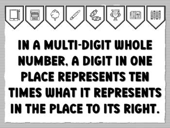 IN A MULTI DIGIT WHOLE NUMBER A DIGIT IN ONE PLACE REPRESENTS TEN