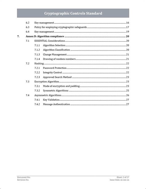 Iso 27001 2022 Cryptographic Controls Policy Template It Governance Framework