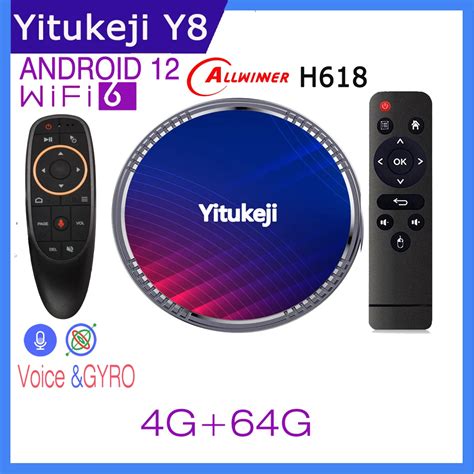 Yitukeji Y8 Android 120 Smart Tv Box Allwinner H618 Quadcore Cortex A53 Dual Wifi6 2gb 4gb 16gb