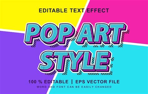 Premium Vector | Pop Art Style Text Effect